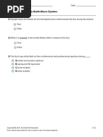 Moon Phases: Questions & Answers | PDF | Solar System | Moon