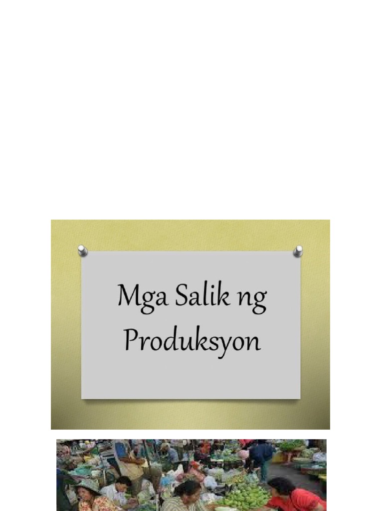 1salik NG Produksyon | PDF