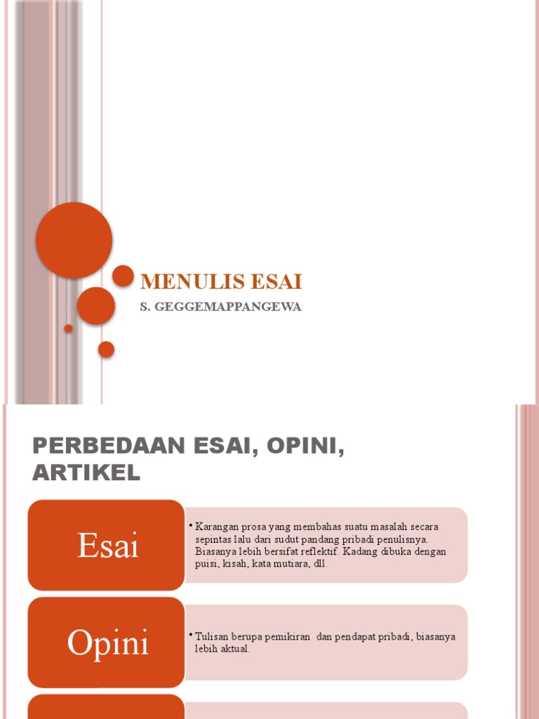 Menulis Esai Pdf Fiksi Umum