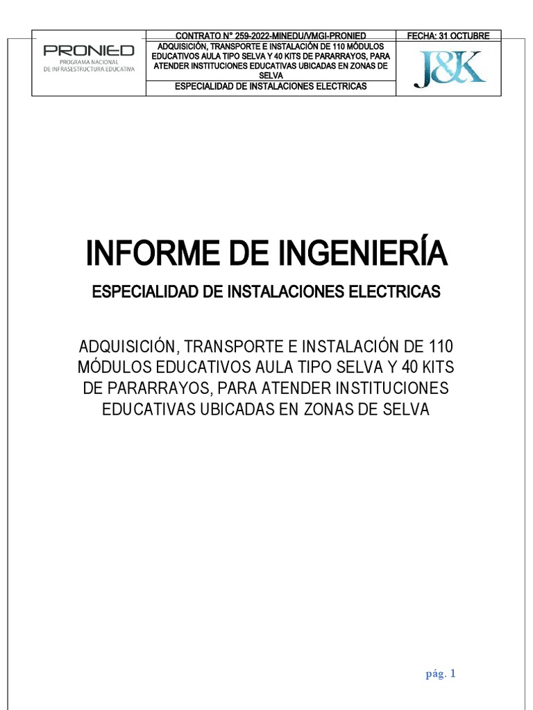 Informe de Instalaciones Eléctricas | Descargar gratis PDF | Corriente ... Informe de Instalaciones Eléctricas | Descargar gratis PDF | Corriente ...