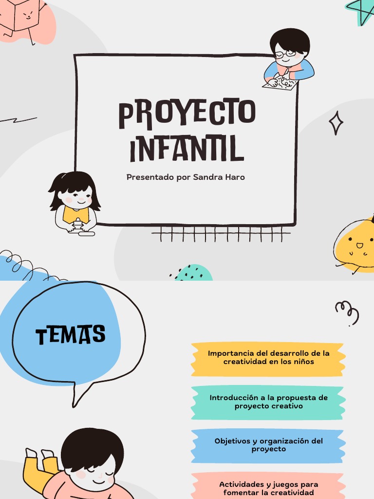 Proyecto Infantil: Presentado Por Sandra Haro | PDF