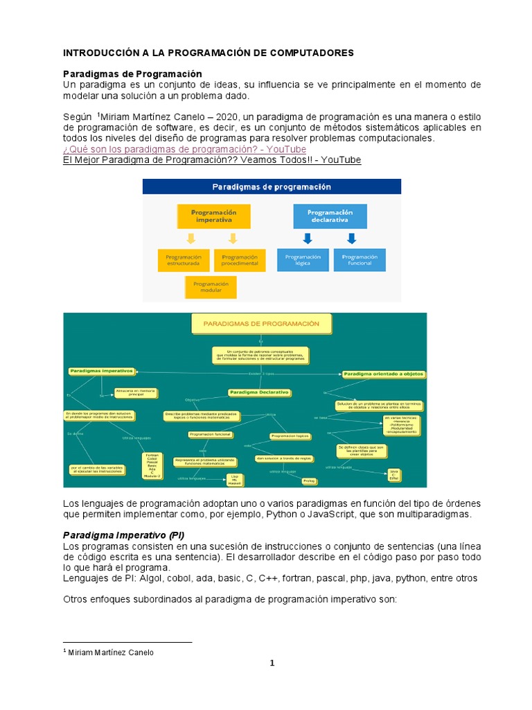 1 - Paradigmas de Programación | PDF | Lenguaje de programación | Programación orientada a objetos
