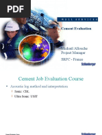 Cement Evaluation with CBL-VDL & USIT | PDF | Ultrasound | Materials