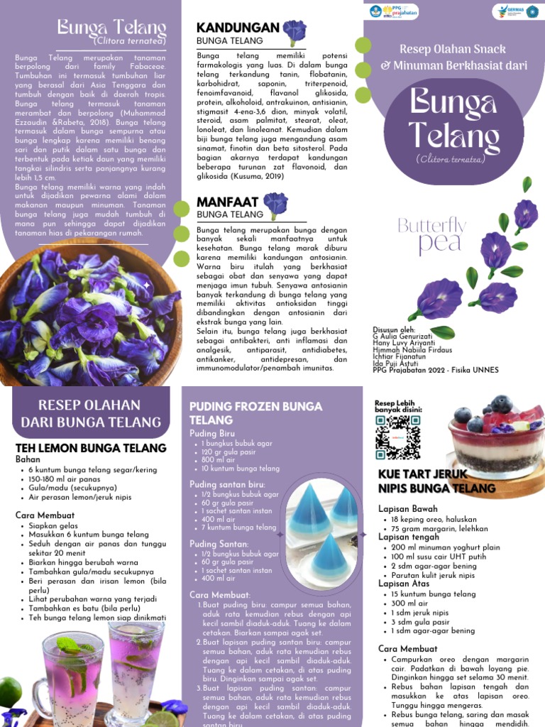 Leaflet Bunga Telang | PDF