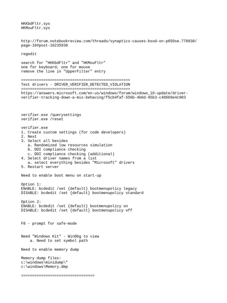 Fix Synaptics BSOD: HKKbdFltr.sys Issue | PDF