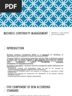 BCM Framework | PDF | Business Continuity | Crisis Management