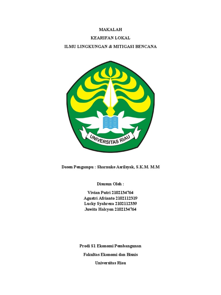 Makalah Kearifan Lokal Ilmb Kelompok 1 | PDF | Karier & Perkembangan ...