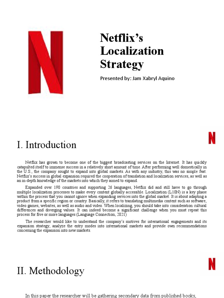 Netflix's Personalization and Localization Strategy | PDF | Netflix ...