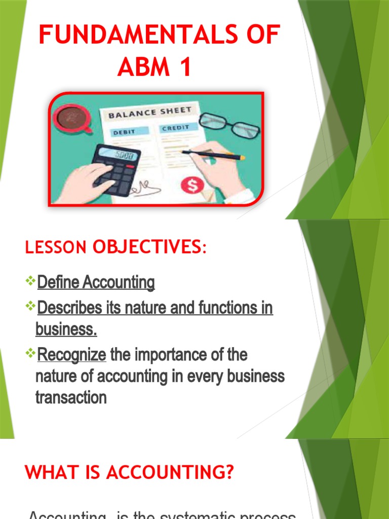 Fundamentals of Abm 1 | PDF | Financial Capital | Accounting