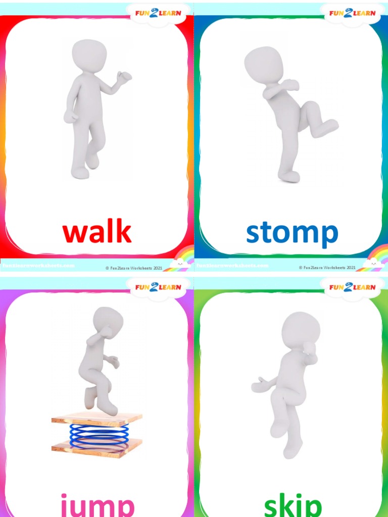 Flashcards Walk Stomp Jump Skip f2l | PDF