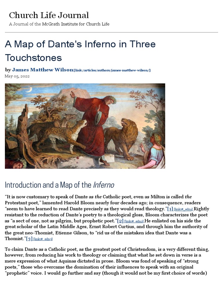 A Map of Dante's Inferno in Three Touchstones | Descargar gratis PDF ...