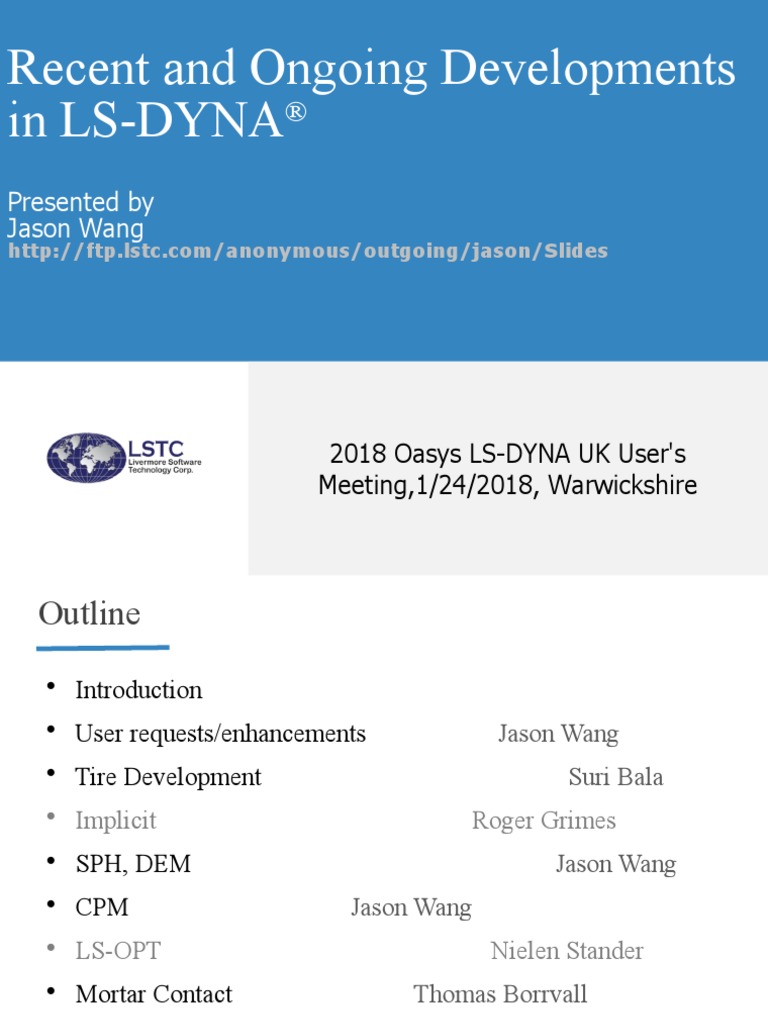 2017 Lsdyna Arup 01 Download Free Pdf Stress Mechanics