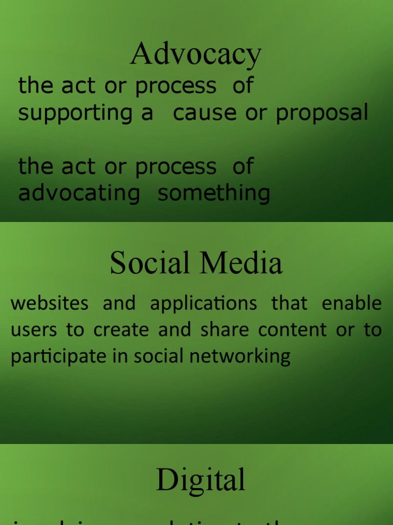 Ict As Medium For Advocacy | PDF | Social Media | Popular Culture ...