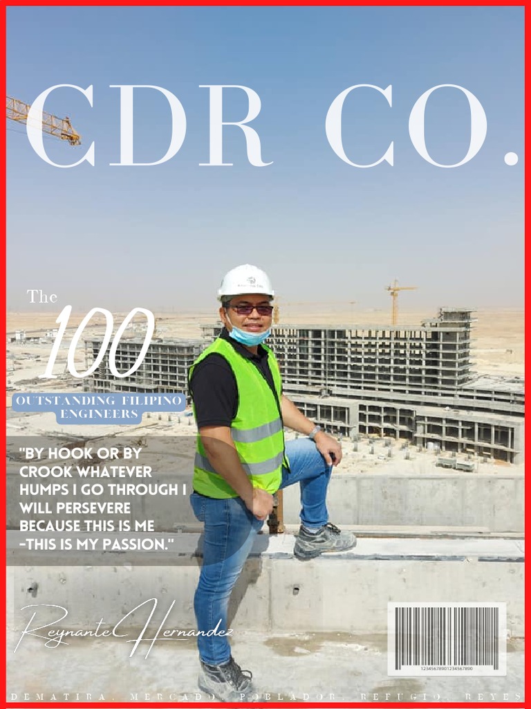 Outstanding Filipino Civil Engineer Reynante Hernandez | PDF | Engineer