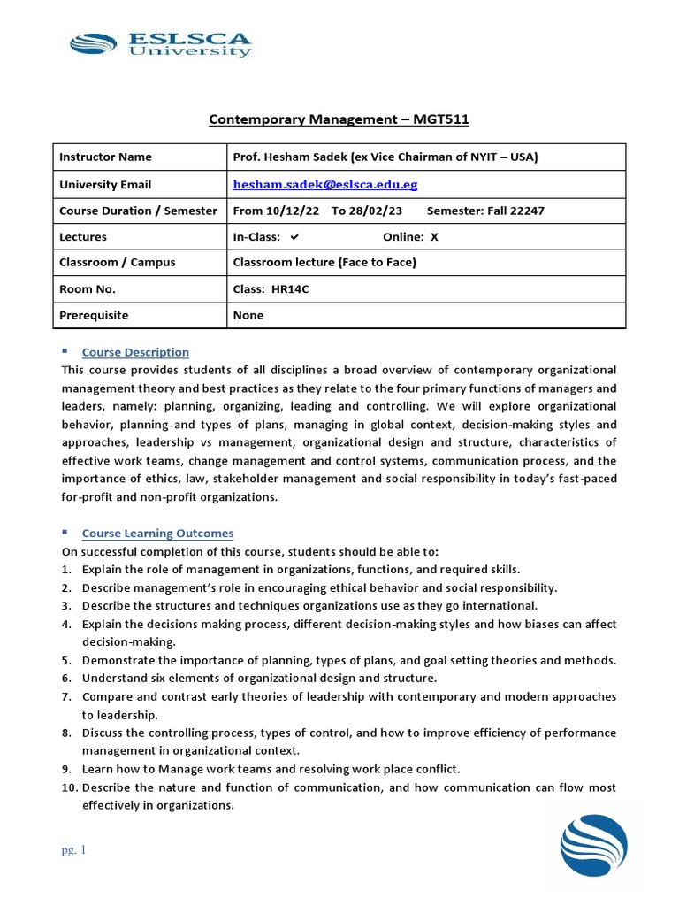 CM Outline - in Class - 10 Weeks | PDF | Academic Dishonesty | Critical ...