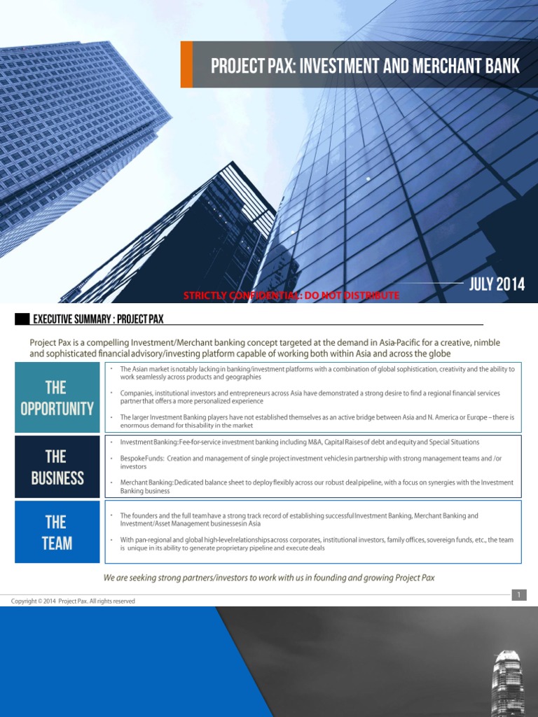 Project Pax | PDF | Equity (Finance) | Business Economics