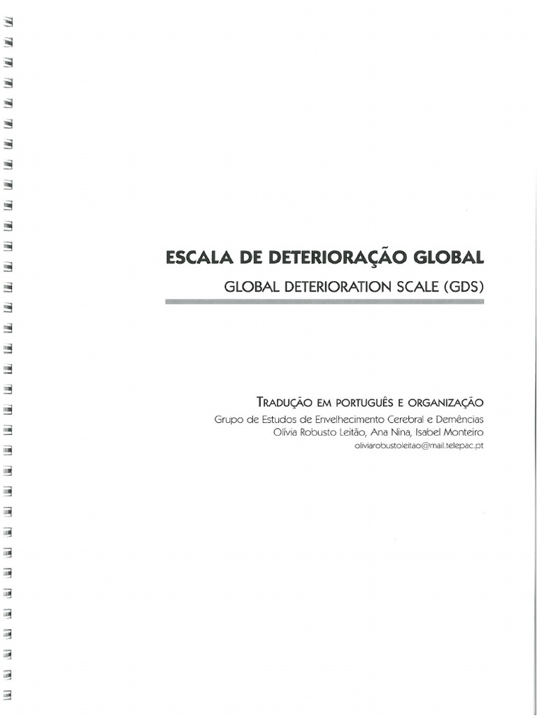 Escala de Deterioração Global | PDF