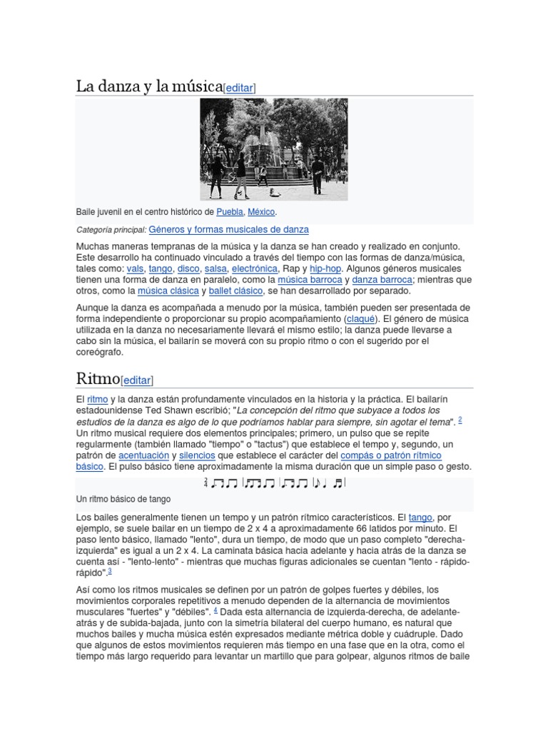 La Danza 2 | PDF | Bailes | Ritmo