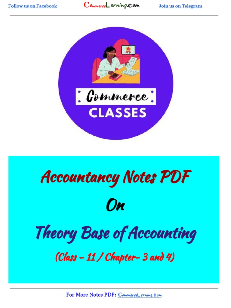 Accountancy Notes PDF Class 11 Chapter 3 and 4 | PDF | Debits And ...