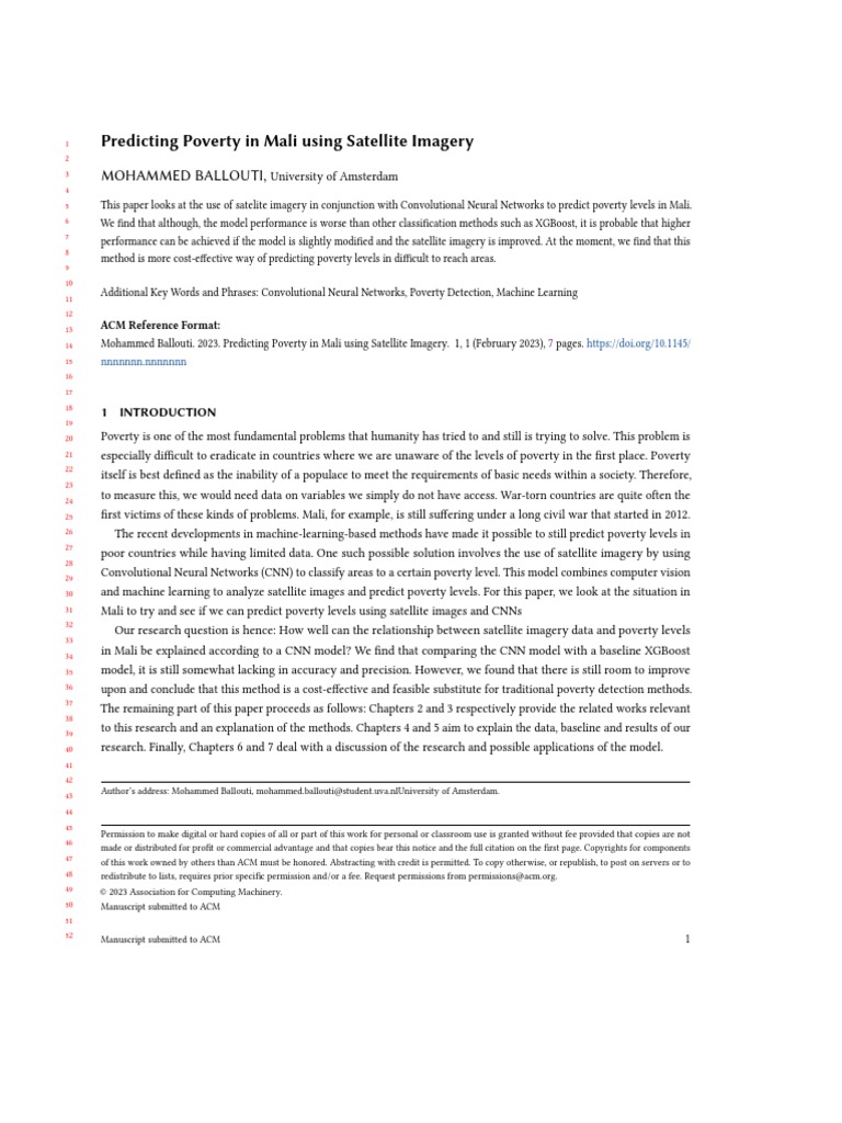 Association For Computing Machinery ACM Generic Journal Manuscript ...