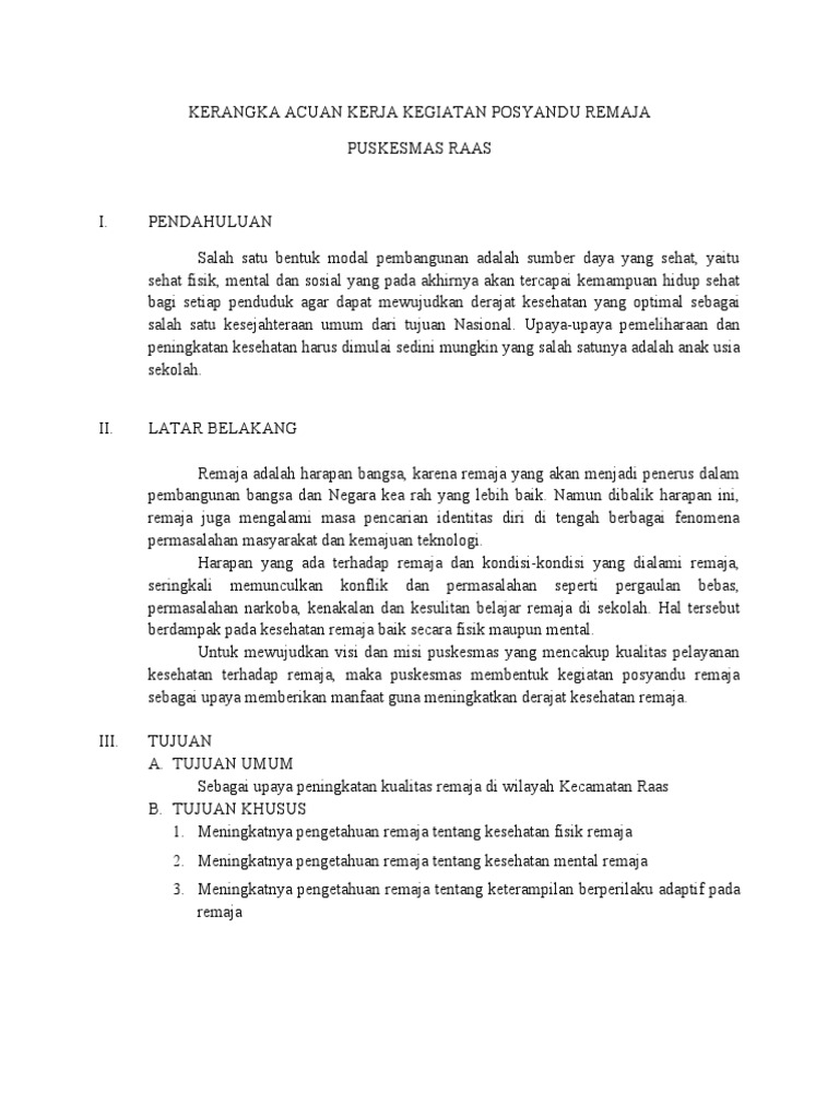 Kak Posyandu Remaja | PDF