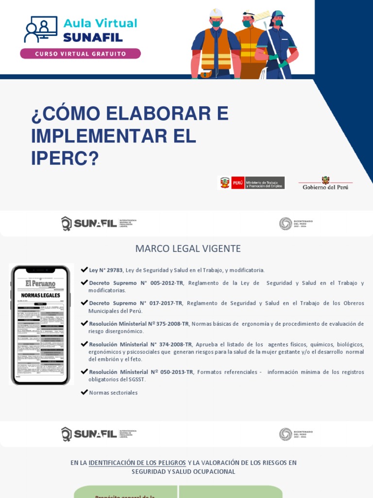 Cómo Elaborar e Implementar La IPERC - RV | PDF | Seguridad y salud ...