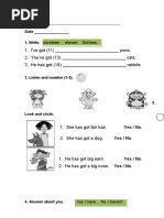Project 1 Unit 1 Test | PDF | Grammar | Cognition
