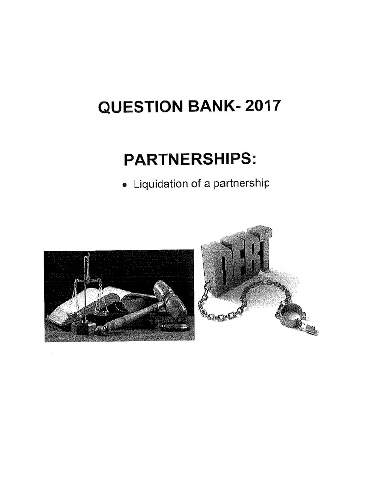 UNIT 3 Partnerships - Question Bank (2020) | PDF
