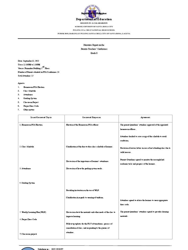 Ptc-Narrative Report | PDF | Cognition | Behavior Modification