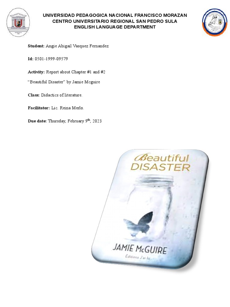 Activity Report Chapter 1 and 2 Beautiful Disaster | PDF