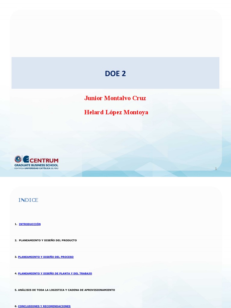 DOE 2 Final | PDF | Logística | Transporte