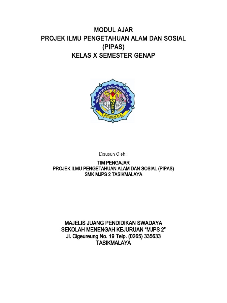Modul Ajar Pipas Sementer Genap | PDF