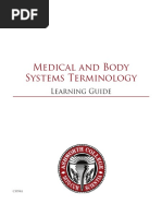 Medical Terminology List 350 Terms | PDF | Anatomy | Human Anatomy