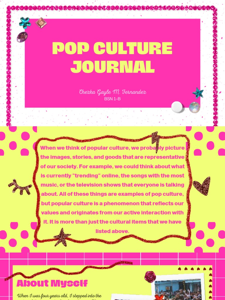 Final Requirement - Pop Culture Journal | PDF | Popular Culture ...