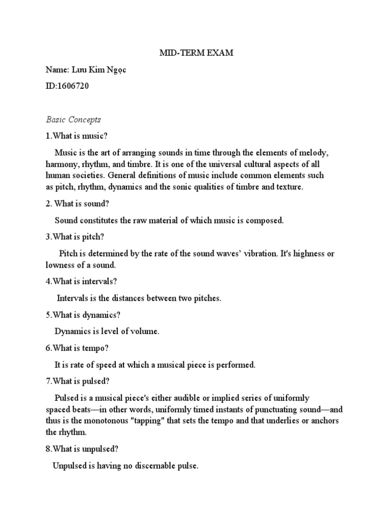 An Analysis of Musical Concepts, Aesthetics, Composer Biographies, and ...