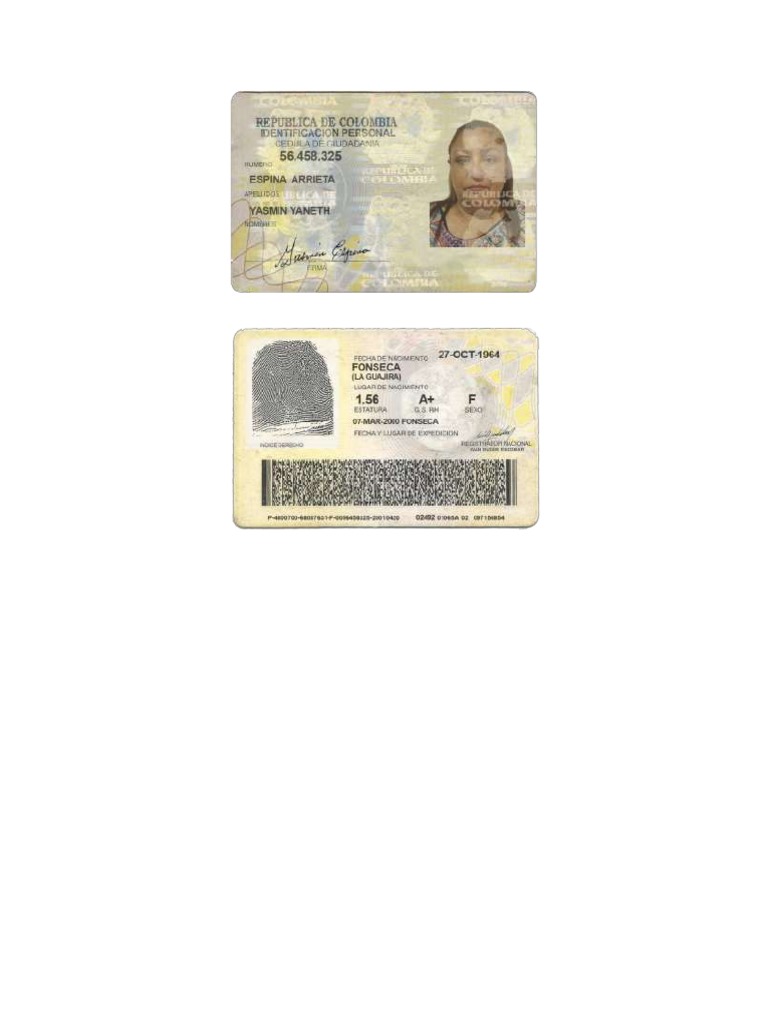 Cedula Colombiana | PDF