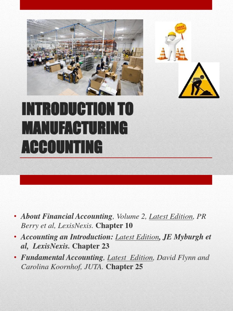 Manufacturing Accounts in Accounting | Download Free PDF | Cost | Inventory