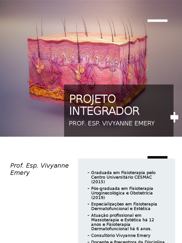 Projeto Integrador M1 | PDF | Fisioterapia | Pele