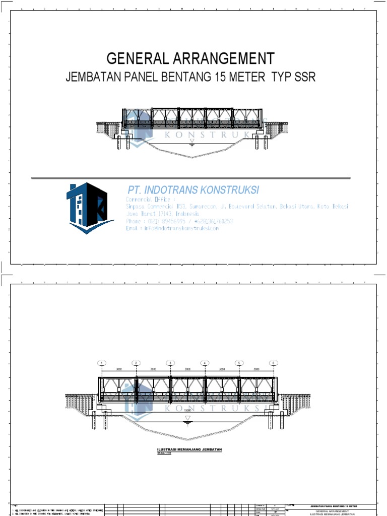 Rancangan Jembatan Panel 15 Meter | PDF