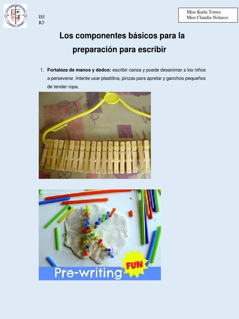 Actividades para La Pre Escritura k5 | PDF