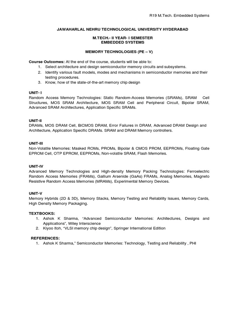 Memory Technologies | PDF