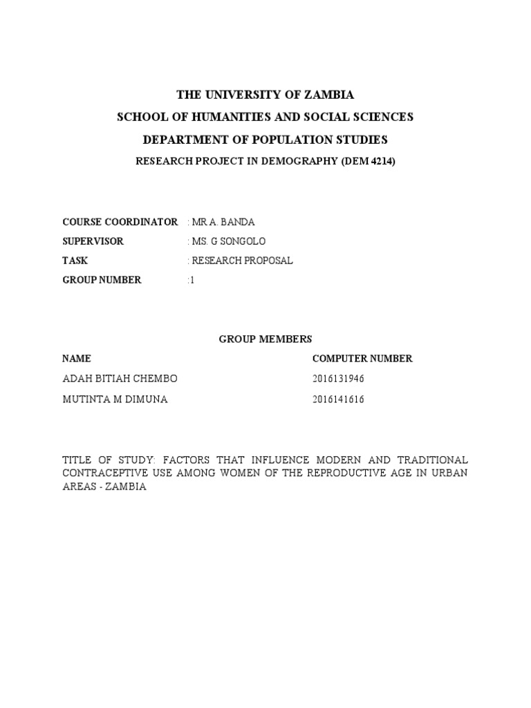 Dem 4214 Group 1 Data Analysis Plan Revised Submission | PDF | Data ...