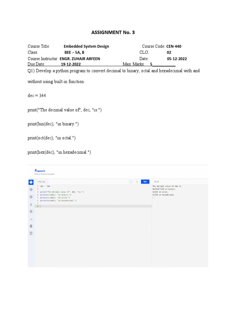 Esd Assignment No 3 | PDF | Mathematical Notation | Computer Science Esd Assignment No 3 | PDF | Mathematical Notation | Computer Science