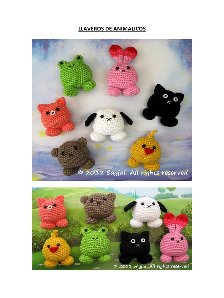 Llaveros de animales tutorial | PDF
