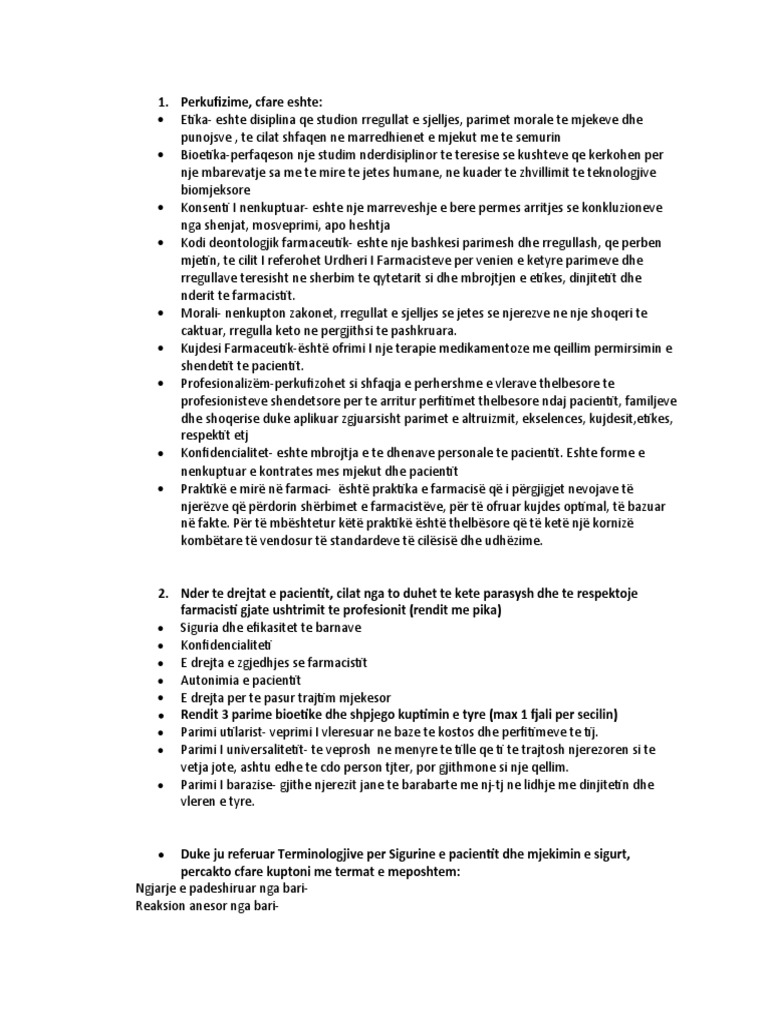 Pyetje Te Zgjidhura Etike | PDF