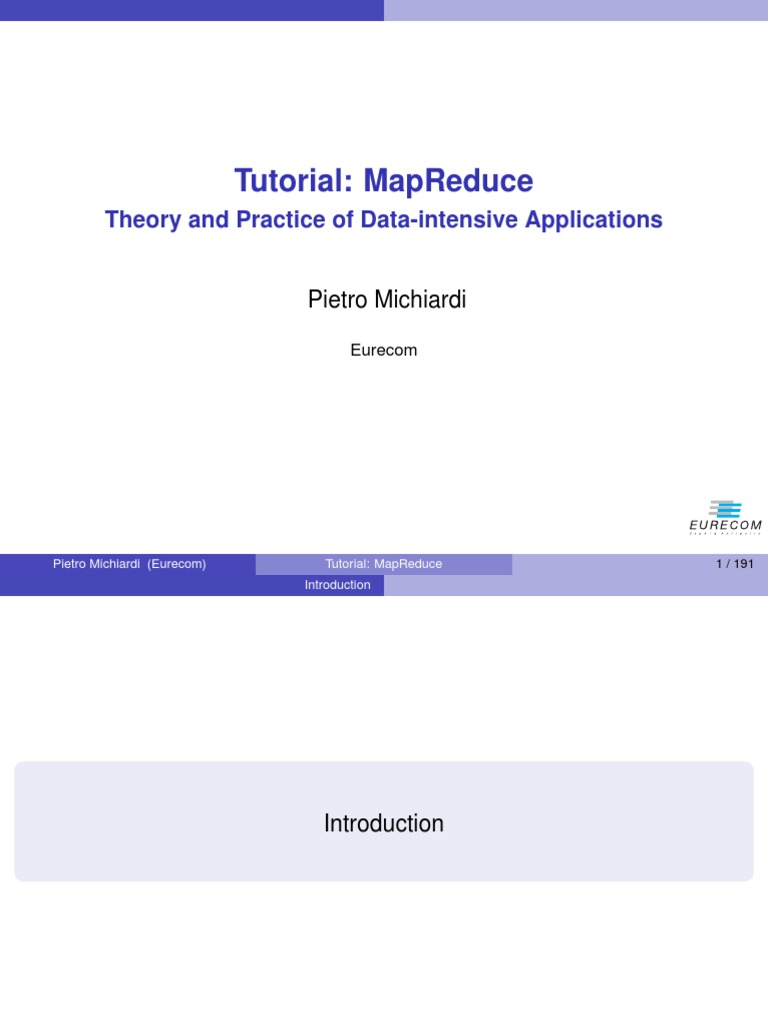 Mapreduce Tutorial Pdf Map Reduce Apache Hadoop