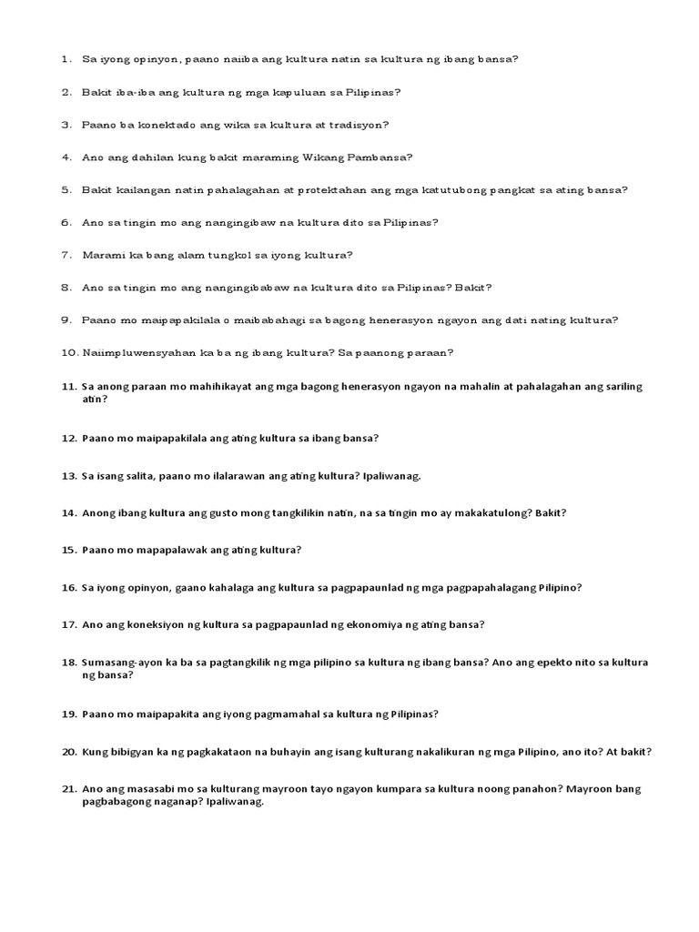 Sa Iyong Opinyon | PDF