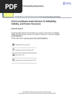 UCLA Loneliness Scale | PDF