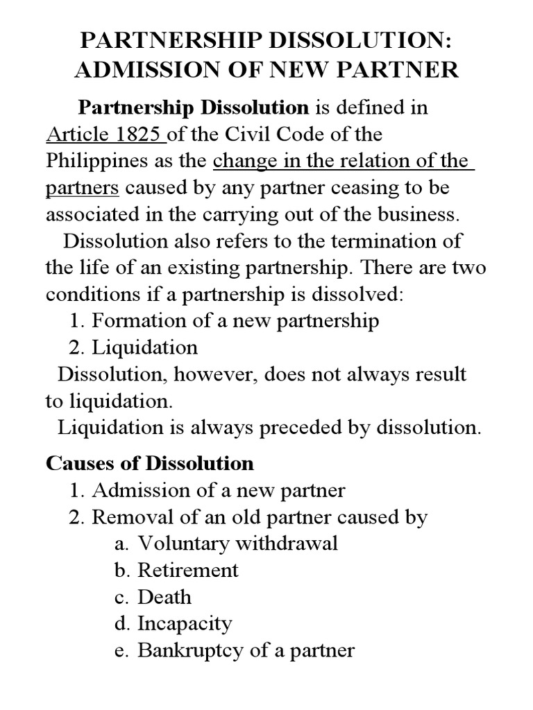 Chapter 4 - Partnership Dissolution | PDF | Book Value | Partnership