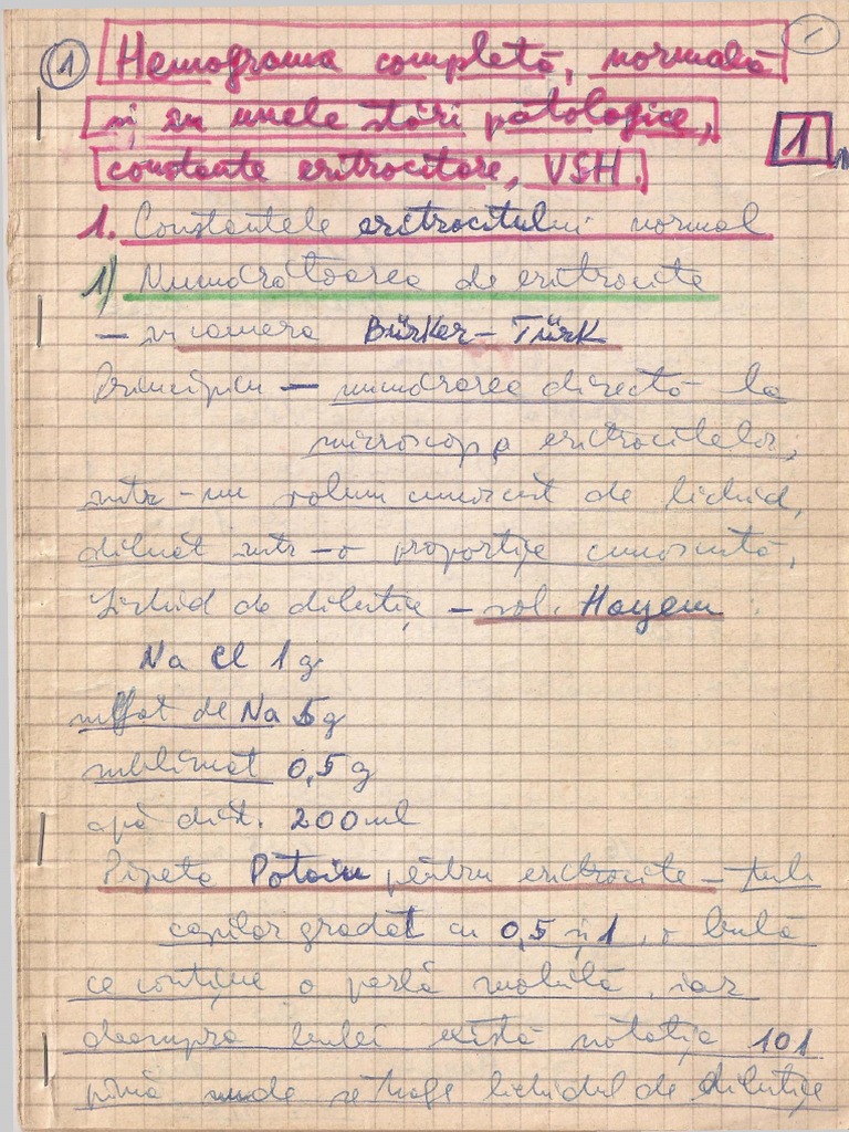 Hematologie Conspect | PDF